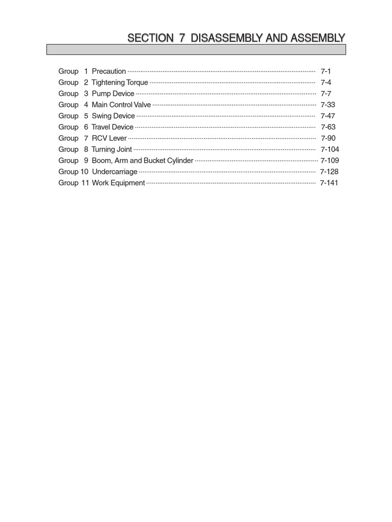 7-1. Disassembly and Assembly | PDF | Pump | Piston