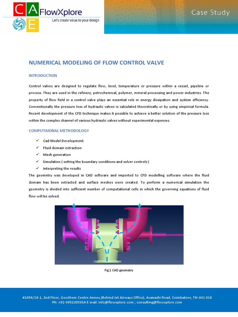 Valve Case Study Download Free Pdf Fluid Dynamics Computational