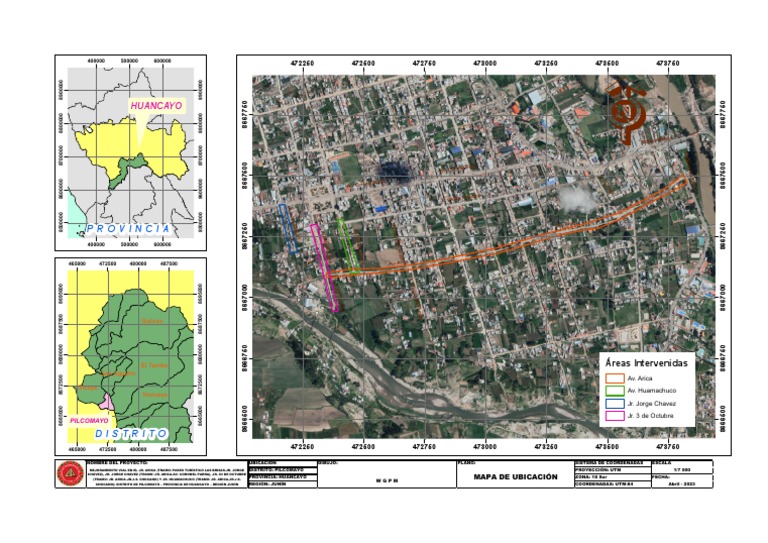 Mapa Ubicacion Pilcomayo AvArica y Otros | PDF