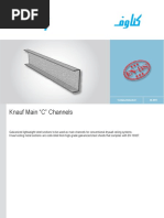 Knauf UW Profiles Technical Datasheet | PDF