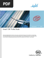 Knauf CW Profiles Technical Datasheet | PDF | Wall