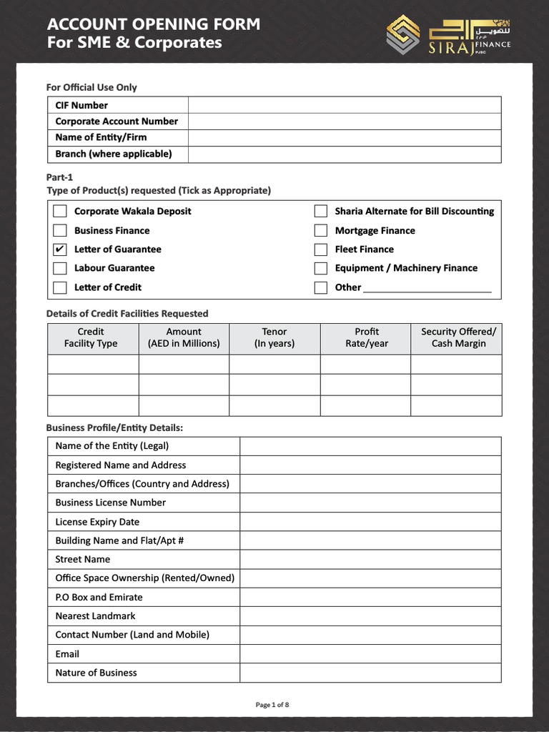 Account Opening Form | PDF | Economies | Business
