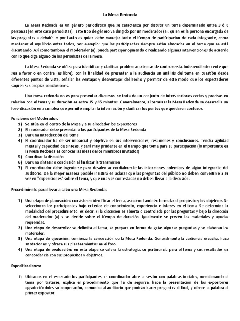 Le Mesa Redonda Televisa | PDF
