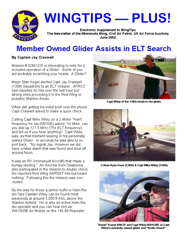 Minnesota Wing - Nov 2002 | PDF | Civil Air Patrol | Cadet Grades And ...