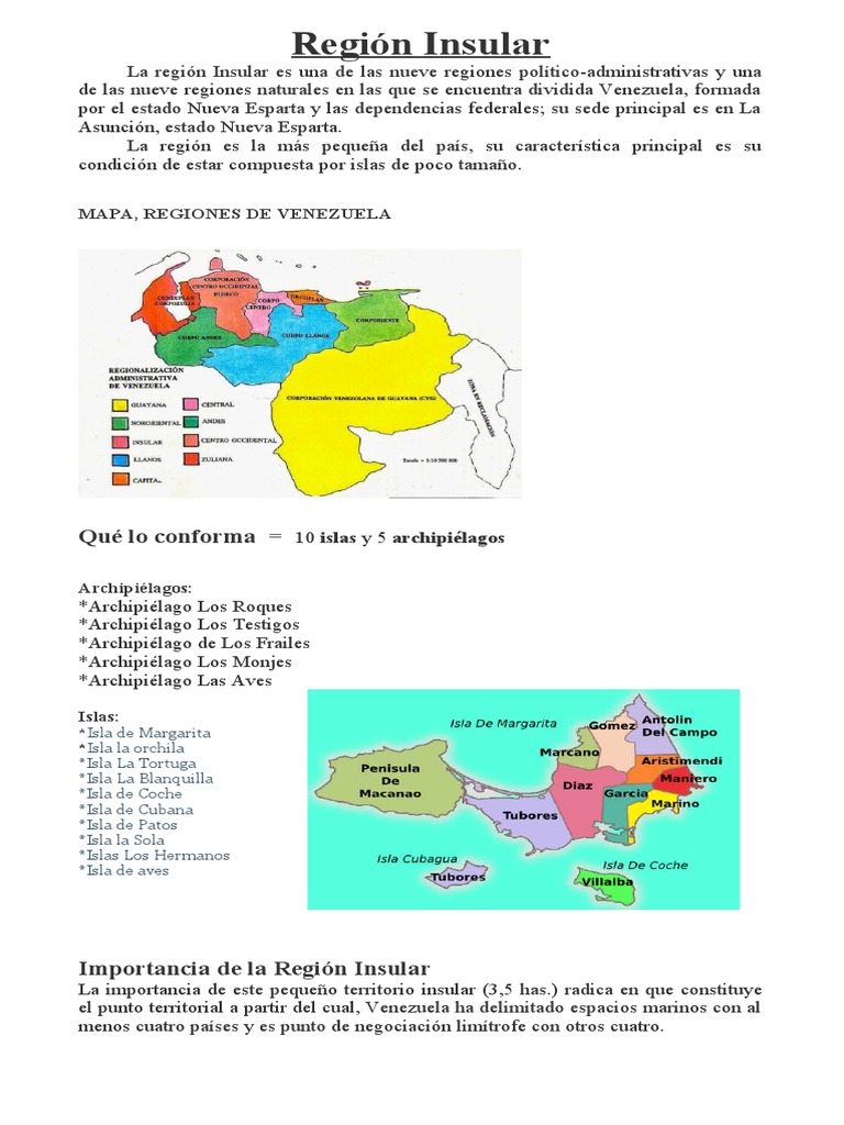 Región Insular. | PDF | Ciencias de la Tierra | Geografía Física