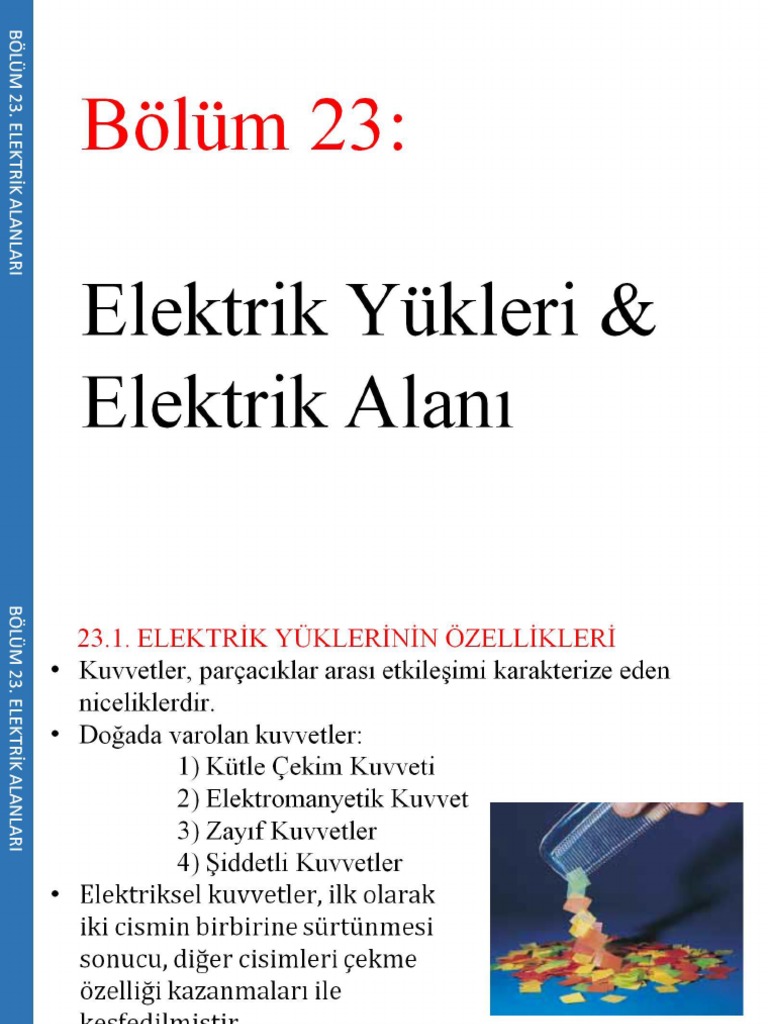 Genel Fizik 2 Ders 2 Yük | PDF