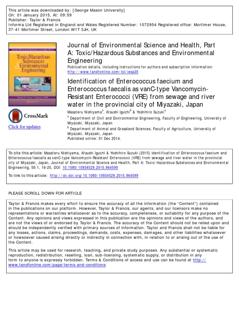Identification of Enterococcus Faecium and Enterococcus Faecalid As ...