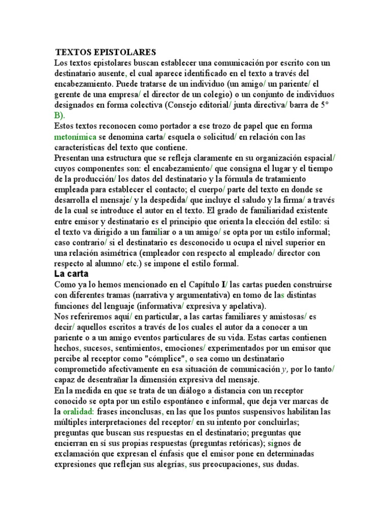 Textos Epistolares | PDF | Comunicación | Lingüística