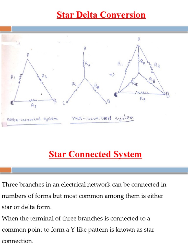 Star Delta Conversion | PDF