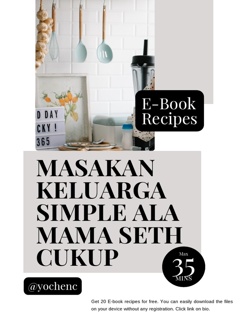 E-Book Resep Masakan Praktis Gratis | PDF