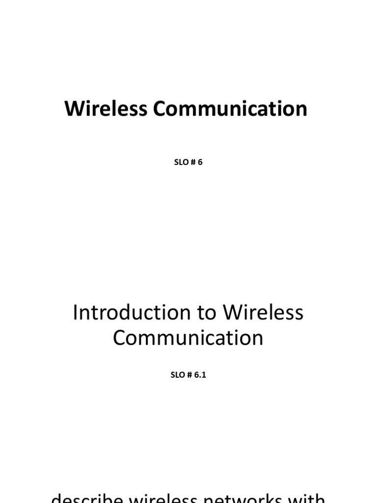 Wireless Communication | PDF | Radio | Wi Fi
