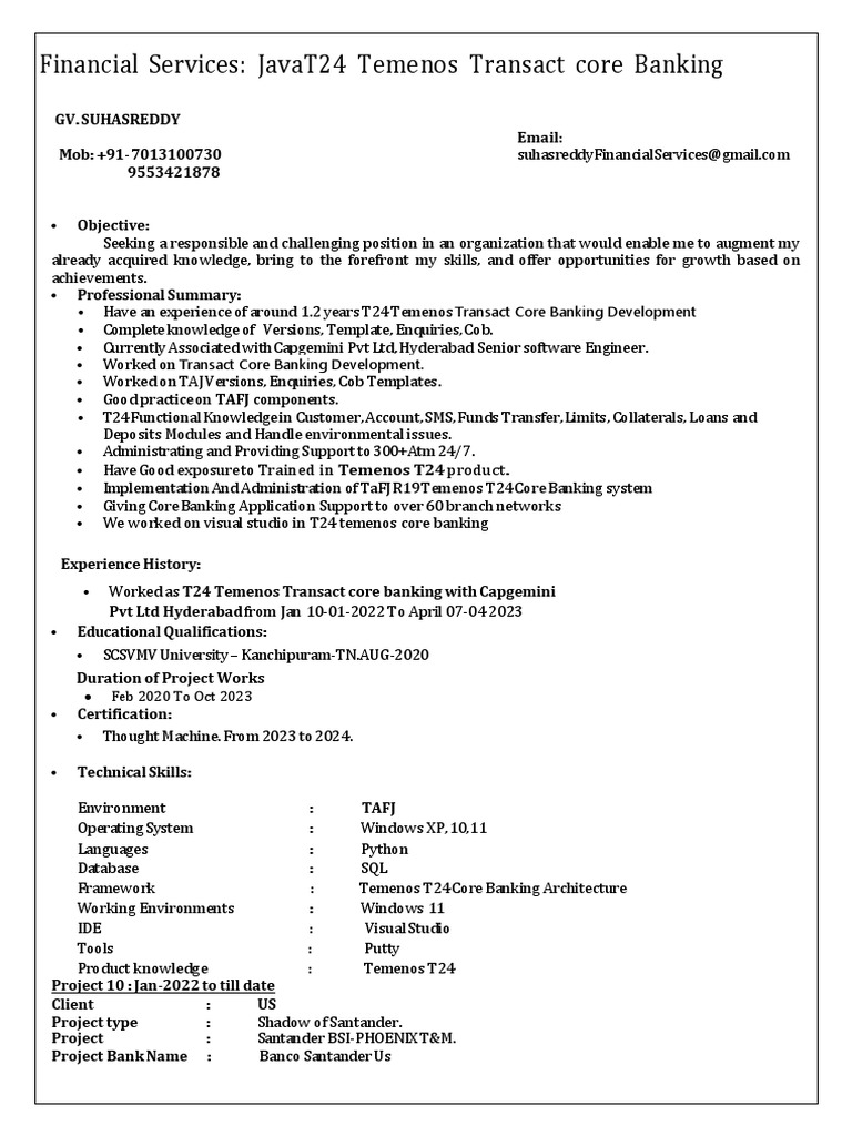 T24 Temenos Transact Core Banking | PDF | Banks | Information Technology Management