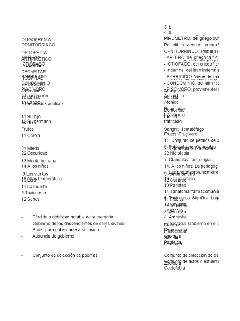 Etimología de Xenofilia y Parlotear | PDF
