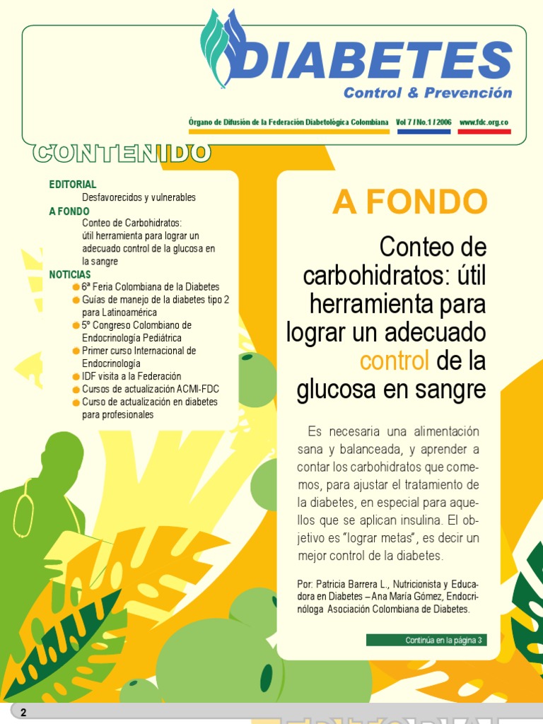 Control de glucosa y conteo de carbohidratos | PDF | Glucógeno ...