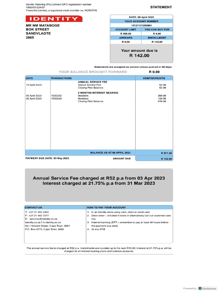 Identity Statement - ID - 10121131293984 | PDF