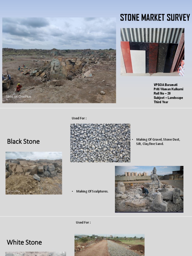 Stone Market Survey | PDF | Marble | Granite