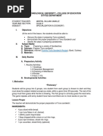 Rubrics-Sandwich Making | PDF | Hygiene