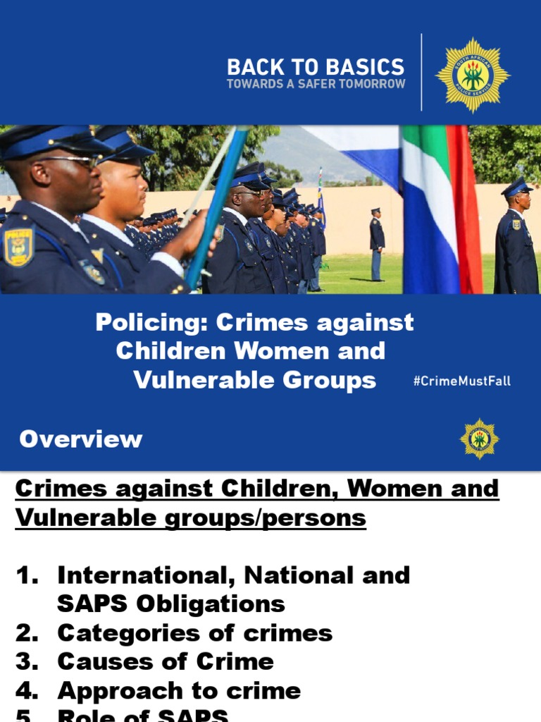 1 - SAPS - Crimes - Women, Children Vulnerable Groups - Brigadier A ...