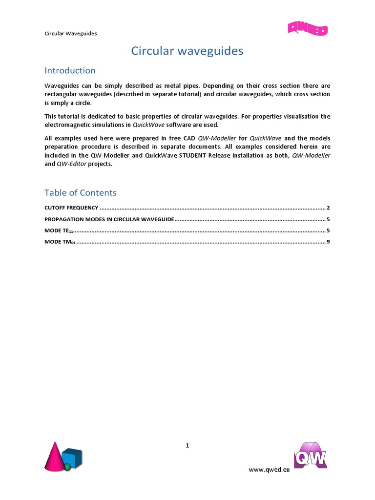 Circular Waveguides | PDF | Waveguide | Classical Mechanics