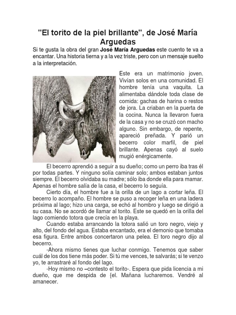 El Torito de La Piel Brillante | PDF | Vacas