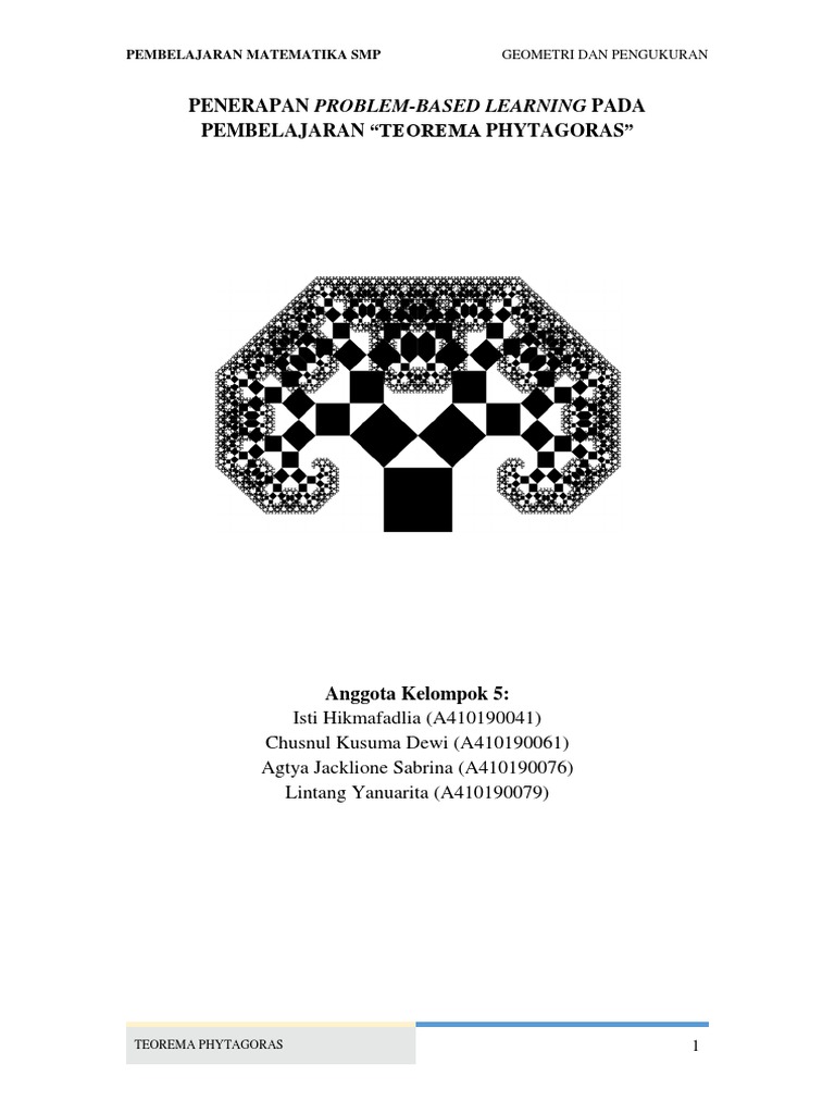 Penerapan Problem-Based Learning Pada Pembelajaran Teorema Phytagoras | PDF | Karier ...