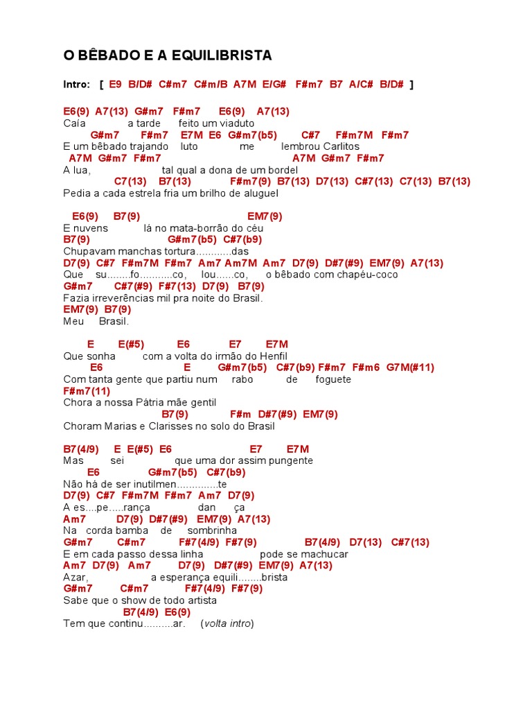 O Bêbado e A Equilibrista | PDF