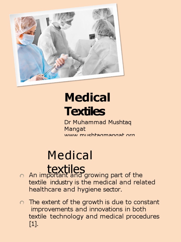 Advances in Medical Textile Technology | PDF