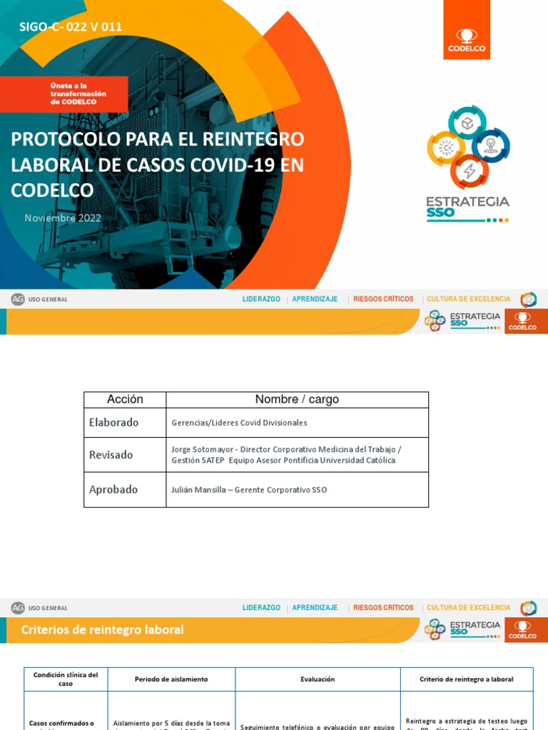 SIGO-C-022, V.11 Protocolo para El Reintegro Laboral de Casos Covid-19 ...