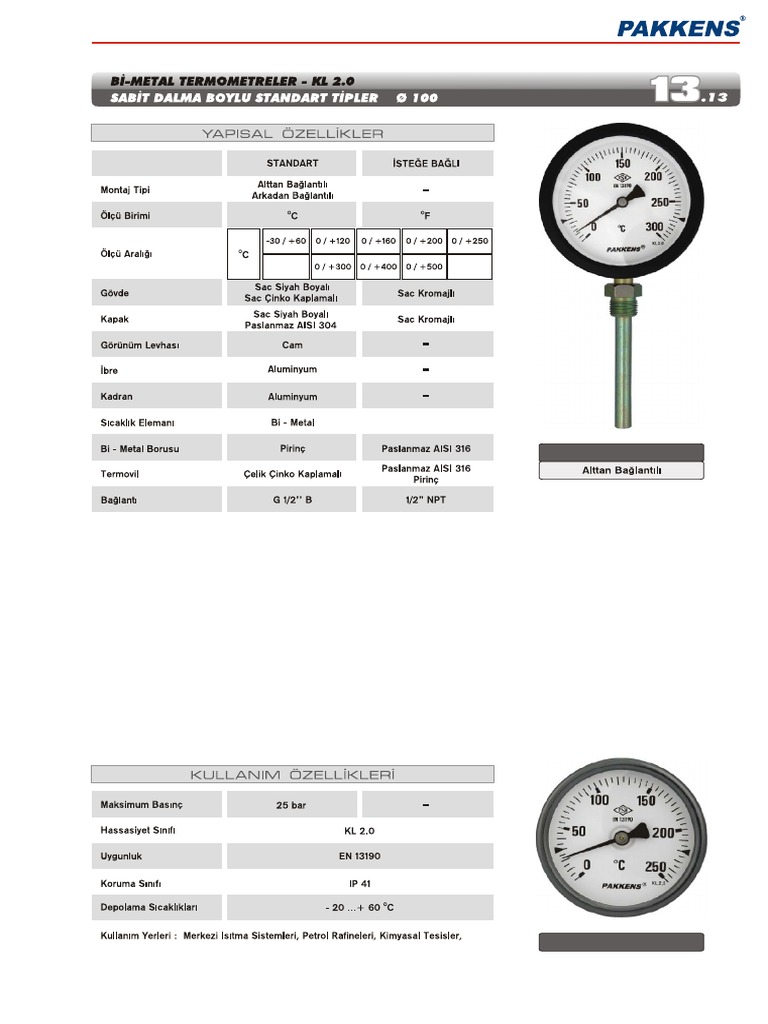 Pakkens Temometer and Manometer | PDF