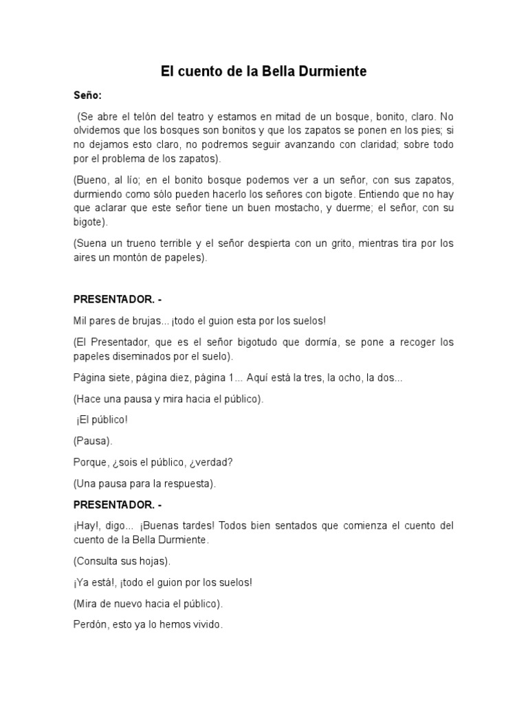 El Cuento Del Cuento de La Bella Durmiente | PDF | Bella Durmiente