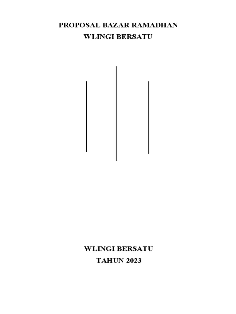 Proposal Bazar | PDF
