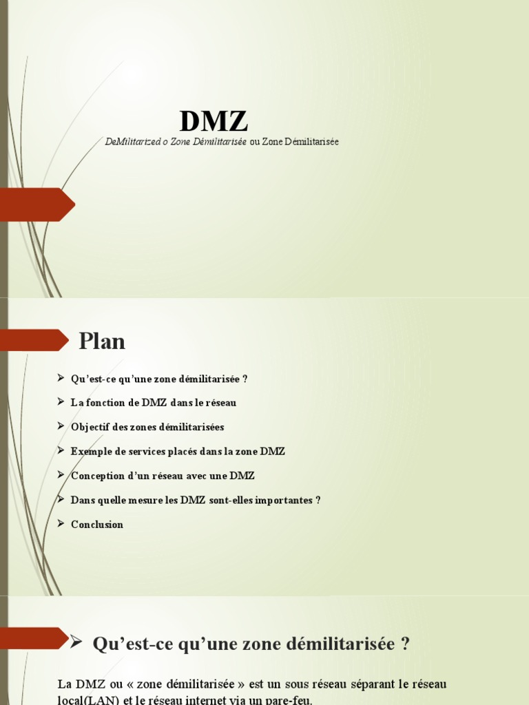 Importance et Fonction des DMZ Réseau | PDF | Pare-feu (informatique ...