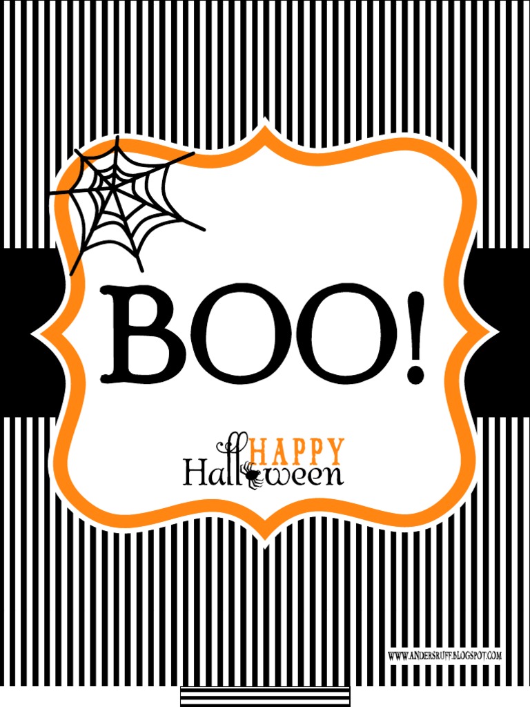 Halloween BOO Printables | PDF | Home & Garden