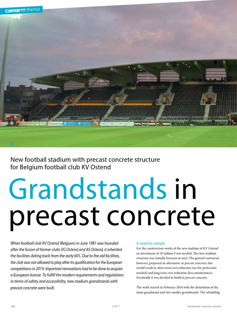 New football stadium built with precast concrete | PDF | Beam ...