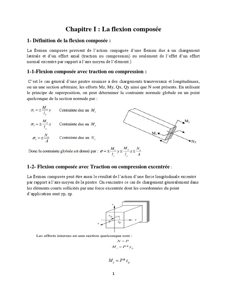 La Flexion Composée | PDF