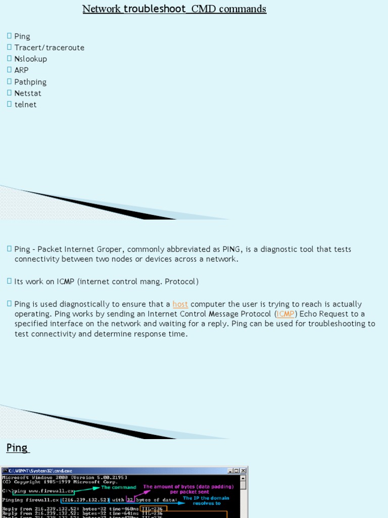 CMD Commands | PDF | Internet Standards | Computer Network