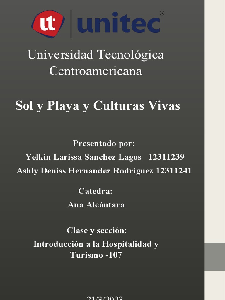 Proyecto Producto Sol y Playa, Cultura Viva | PDF | Honduras | Turismo