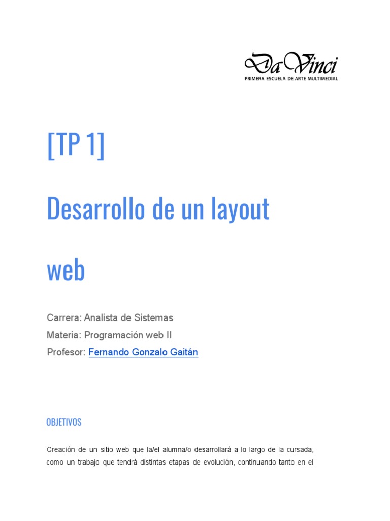 Consigna Primer Parcial | PDF | Red mundial | Internet y web