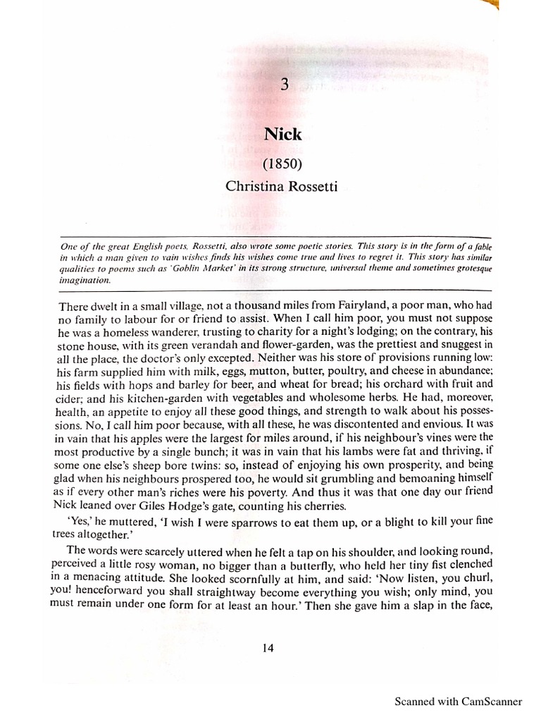 Nick - Story | PDF