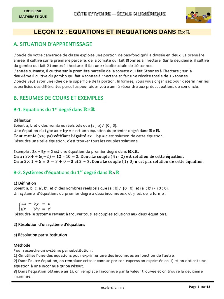 3e Math 12 | PDF