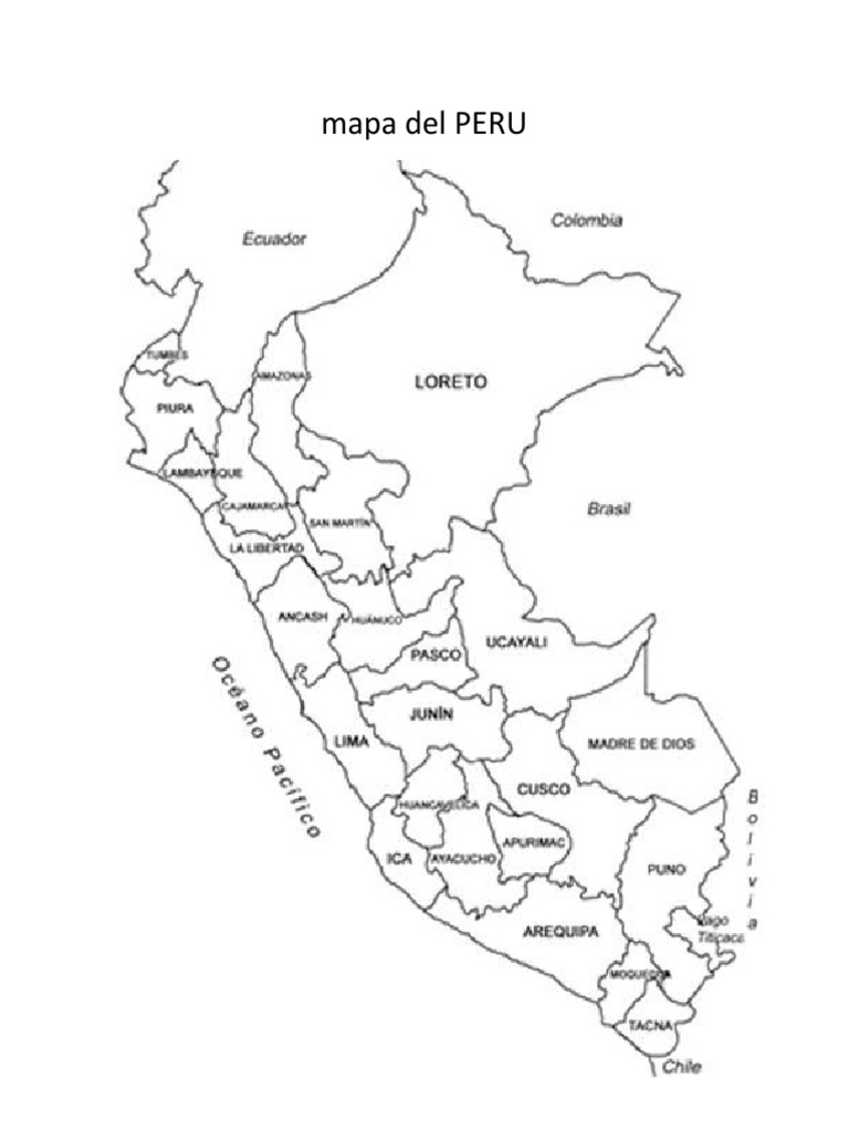 Mapa Del PERU | PDF