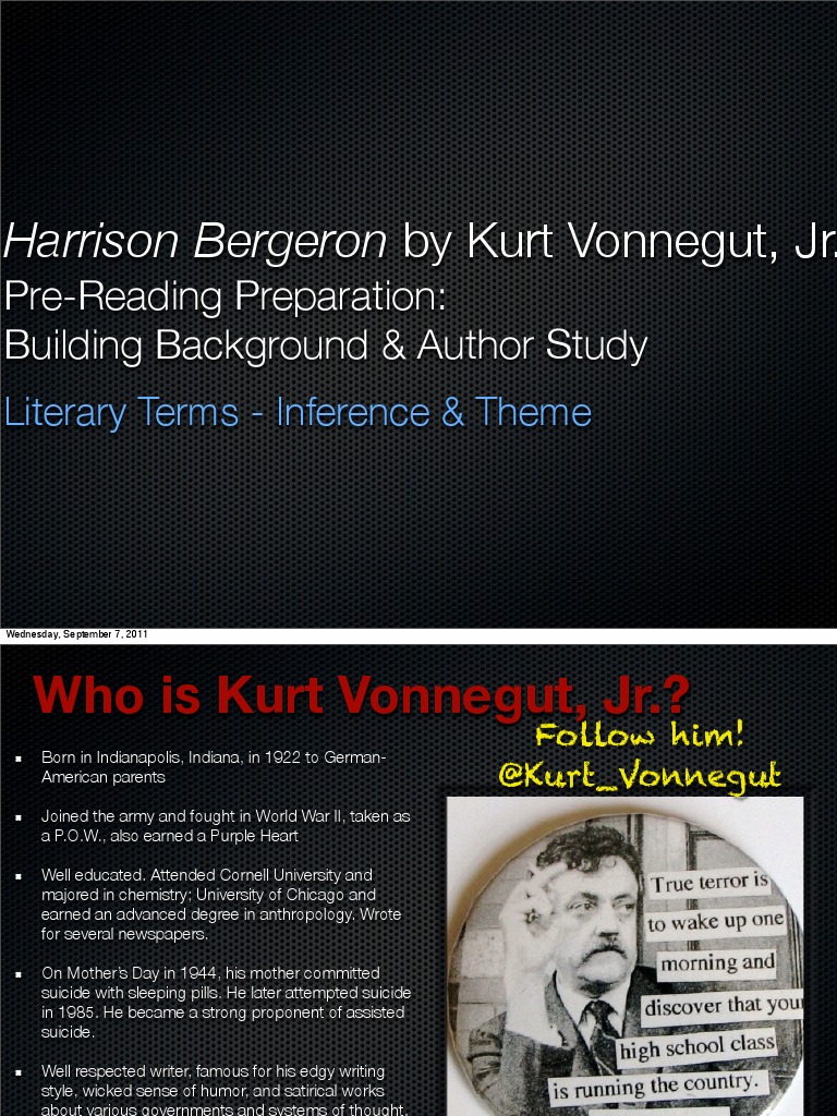 Harrison Bergeron Pre-Reading For Students | PDF | Kurt Vonnegut ...