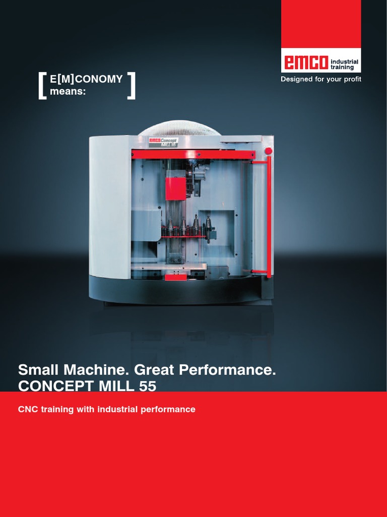 Milling Machine Concept Mill 55 en-1 | PDF | Bearing (Mechanical ...