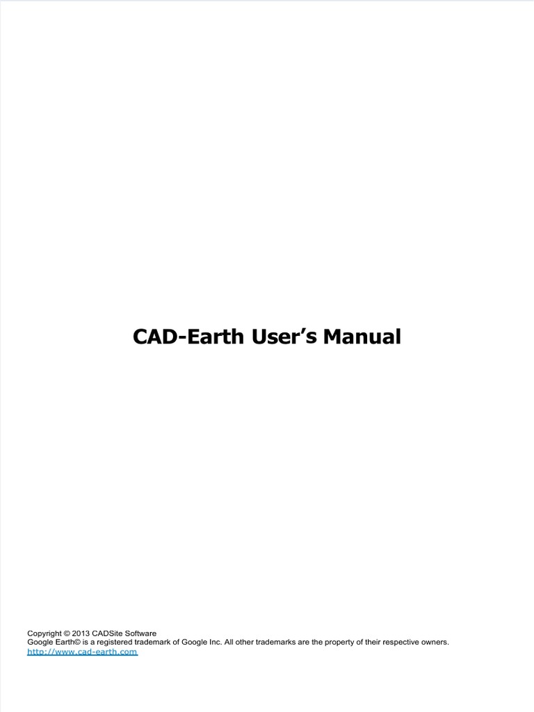 Dokumen - Tips - Manual Cad Earthpdf | PDF | Software | Computing