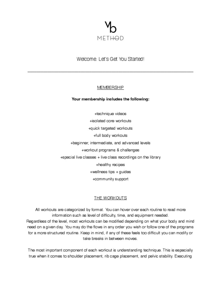 Getting Started with the VB METHOD: A Comprehensive Guide to Membership ... Getting Started with the VB METHOD: A Comprehensive Guide to Membership ...