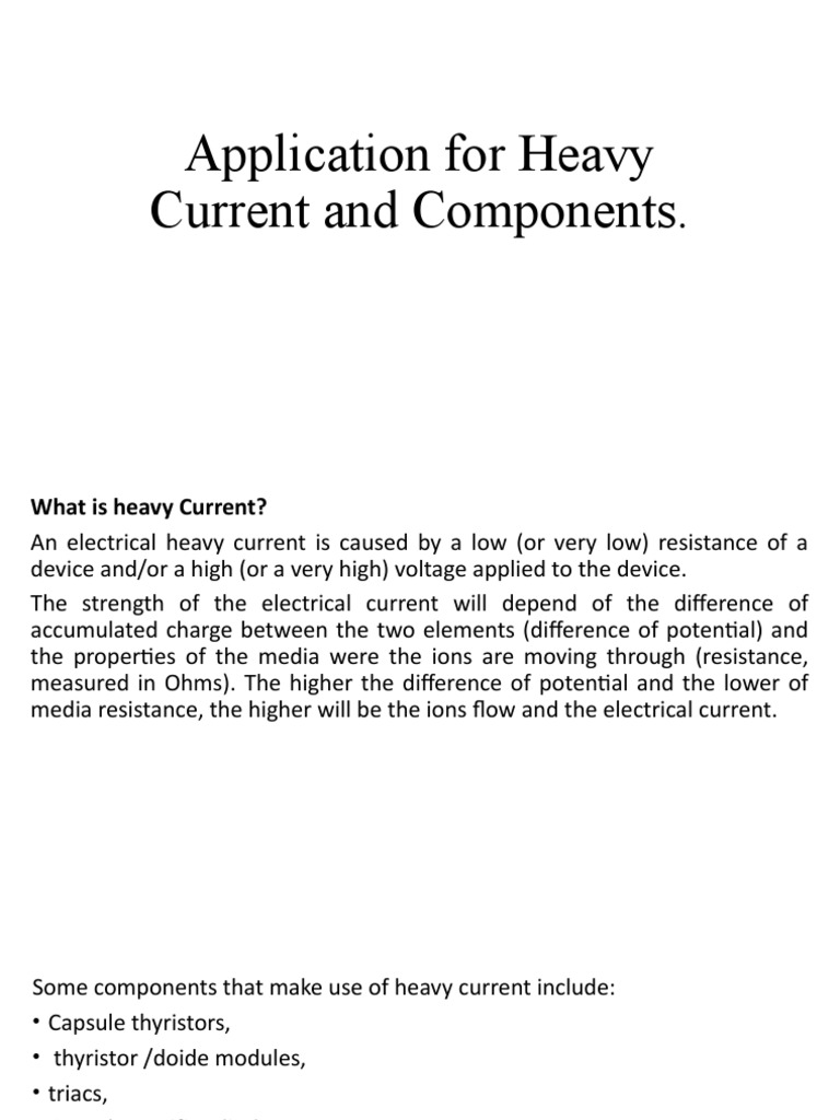 Heavy Current | PDF