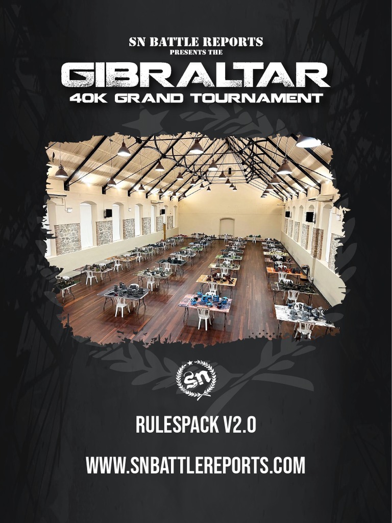 Gibraltar GT 40k Tournament Rules | PDF