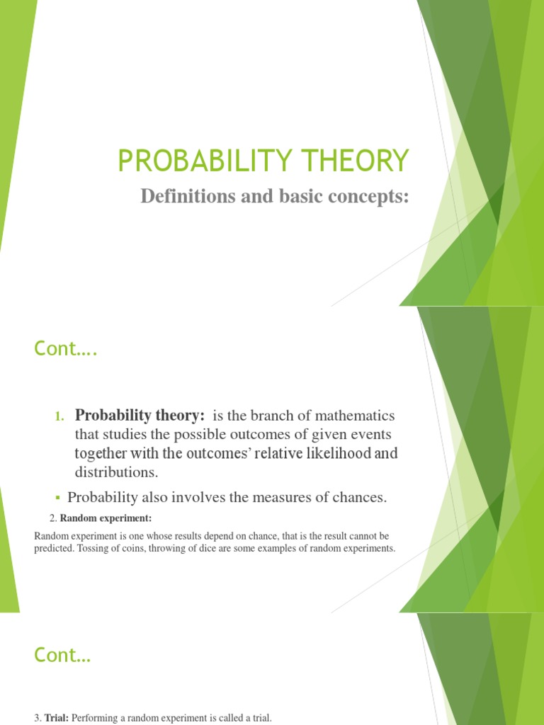 PROBABILITY Lecture 3 PDF | PDF | Probability Theory | Probability PROBABILITY Lecture 3 PDF | PDF | Probability Theory | Probability