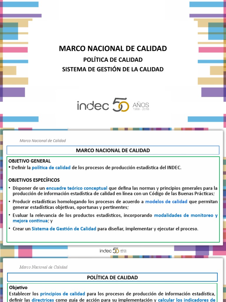PP Institucional | PDF | Calidad (comercial) | Estadísticas