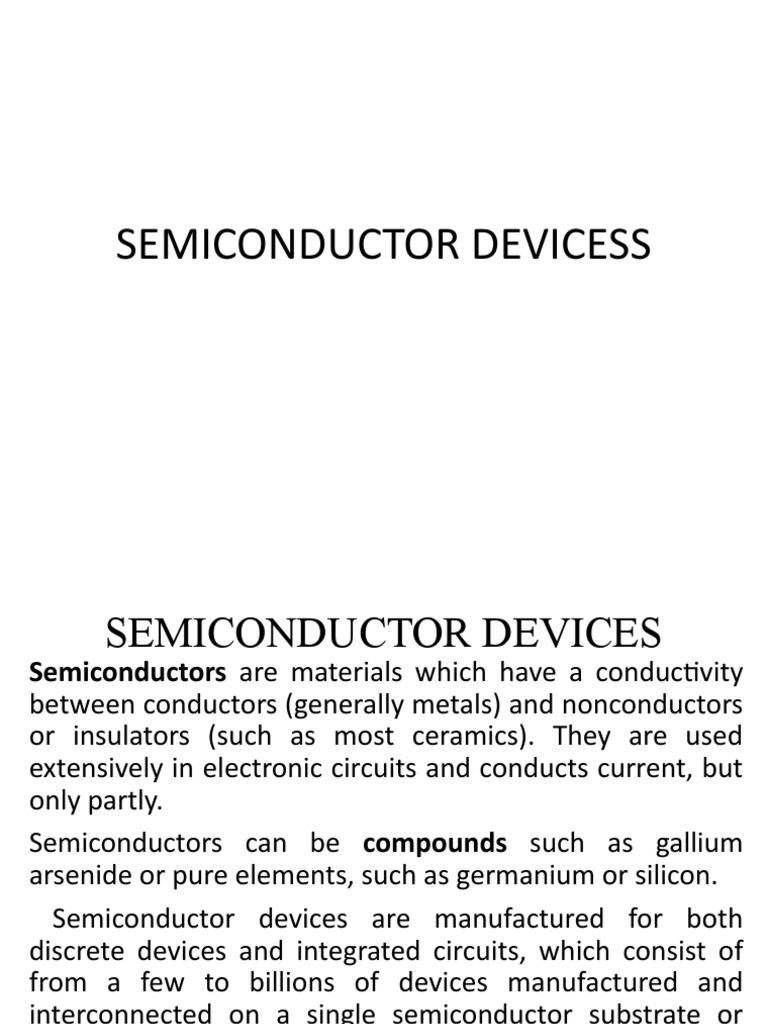 Semiconductor Devices | PDF | Semiconductors | Rectifier